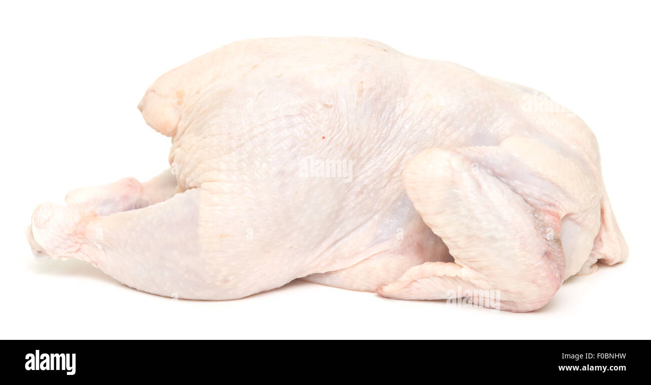 raw chicken isolated on white background Stock Photo - Alamy