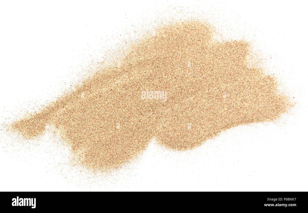 sand pile isolated on white background Stock Photo - Alamy