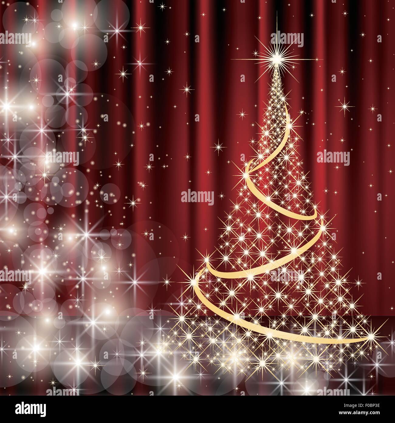 Christmas holiday illumination lights on Stock Vector Images - Alamy