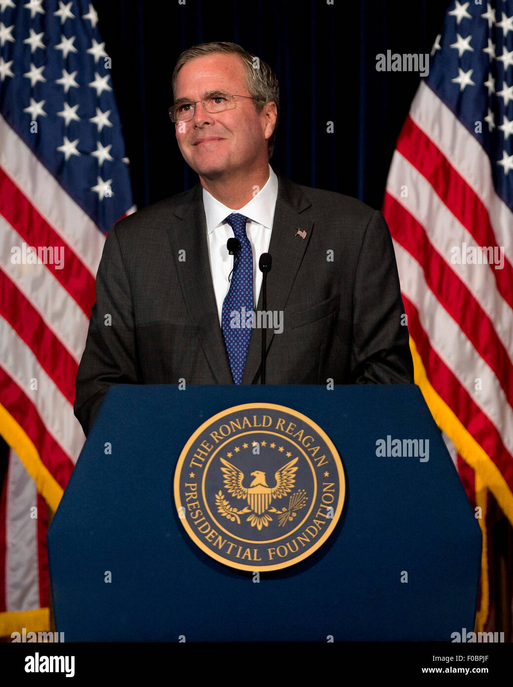 Simi Valley, California, USA. 11th Aug, 2015. Former Florida governor ...