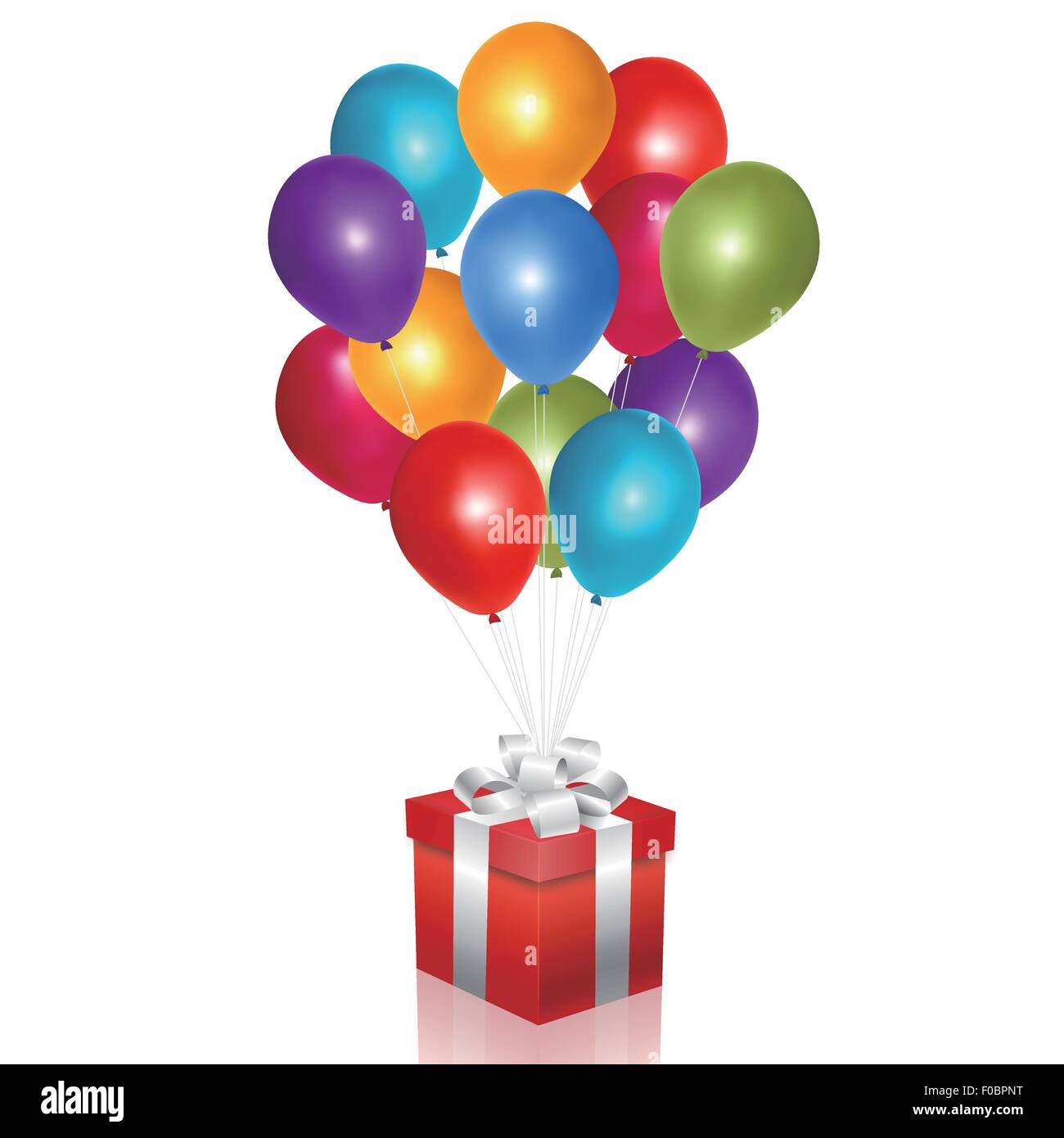 Gift box ribbon letter Stock Vector Images - Alamy