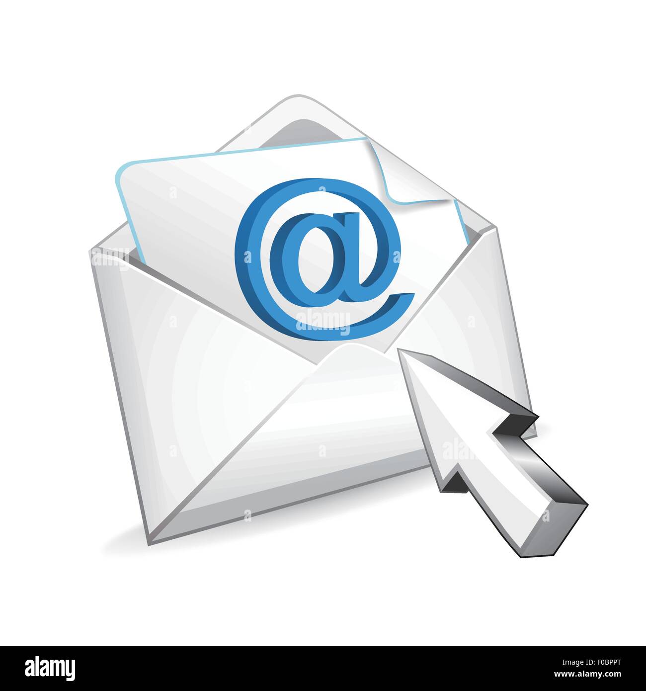 Mail with cursor Stock Vector Image & Art - Alamy