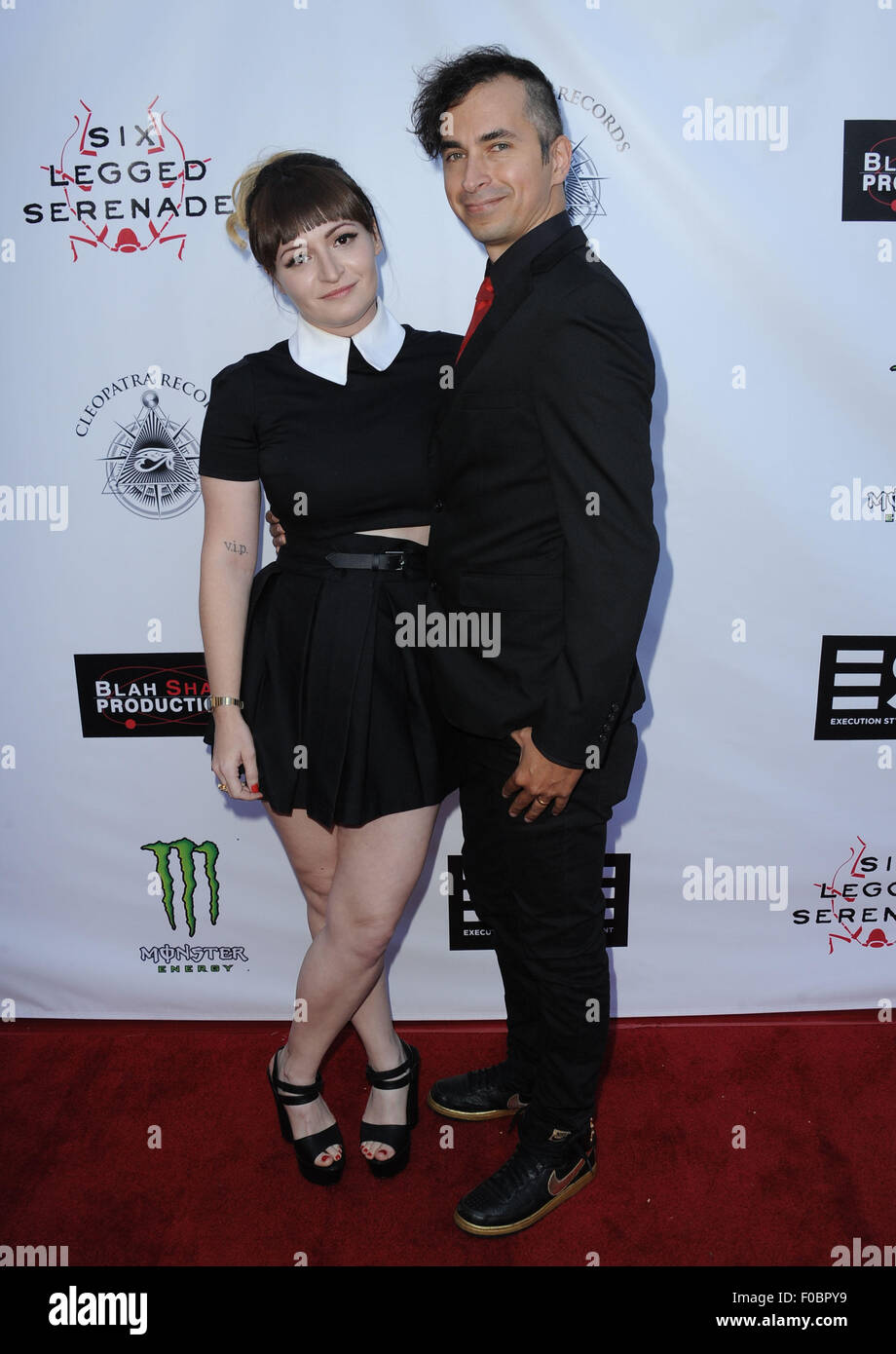 Los Angeles, California, USA. 11th Aug, 2015. Chantal Claret, Jimmy Uri ...