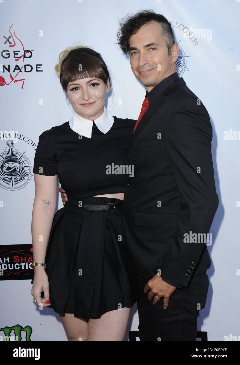 Los Angeles, California, USA. 11th Aug, 2015. Chantal Claret, Jimmy Uri ...