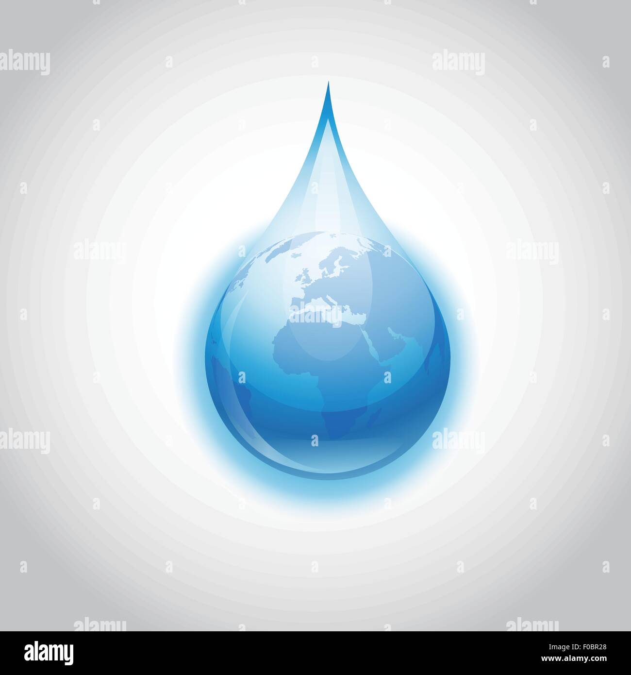 Earth water drop Stock Vector Image & Art - Alamy