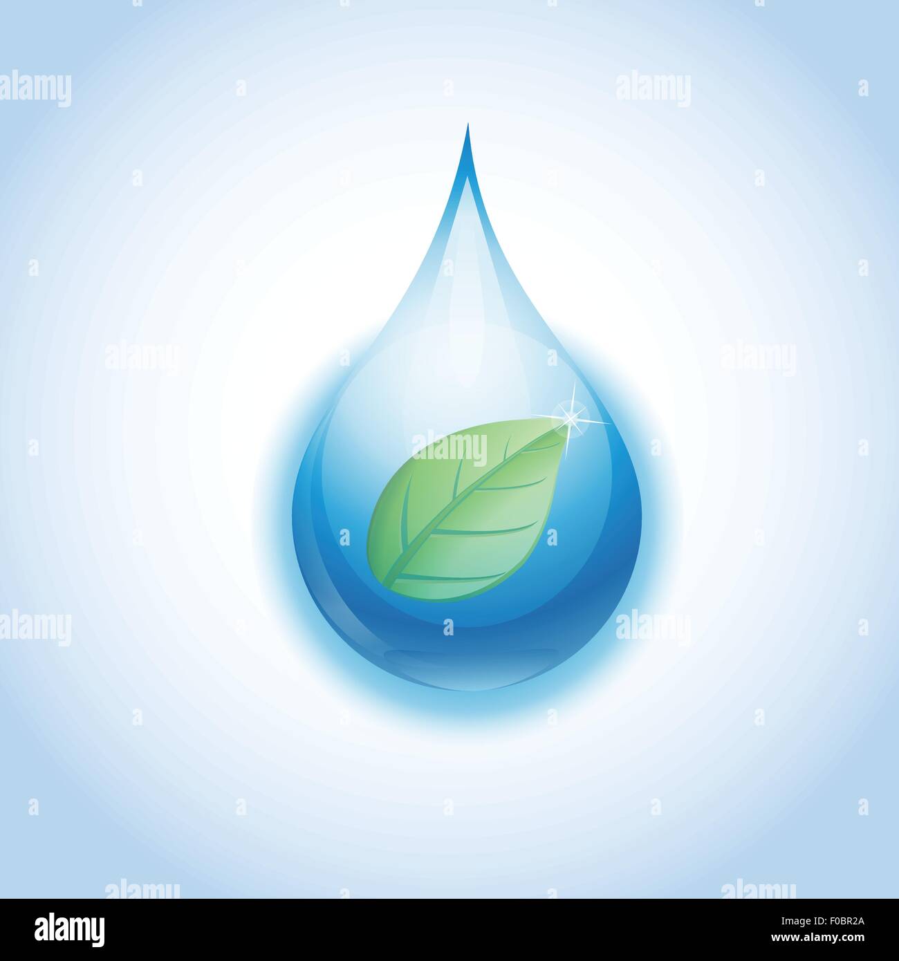 Drop in the water Stock Vector Images - Alamy