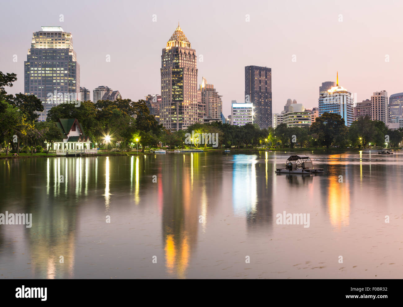 Lumphini park in Bangkok is one of the city major park and tourist ...