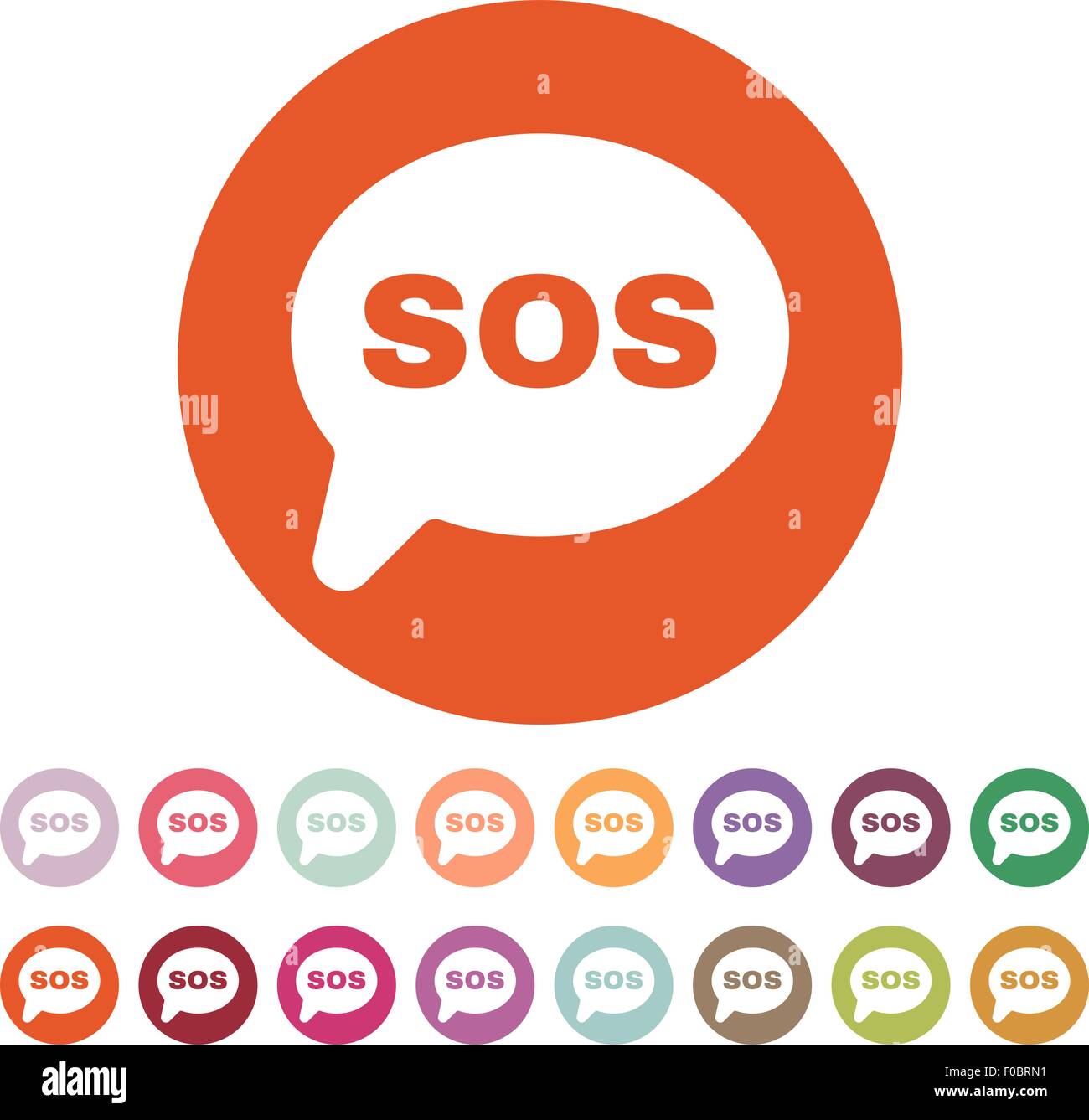 The sos icon. Help symbol. Flat Stock Vector Image & Art - Alamy