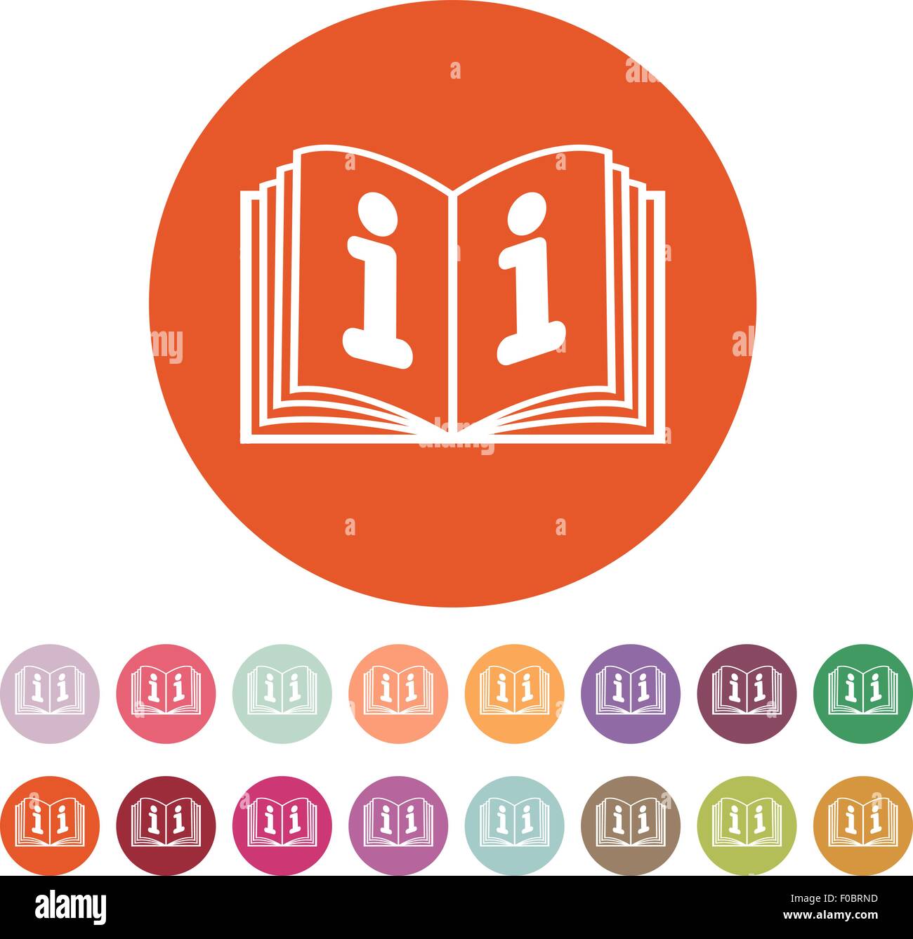 The open book icon. Manual and tutorial, instruction, encyclopedia ...