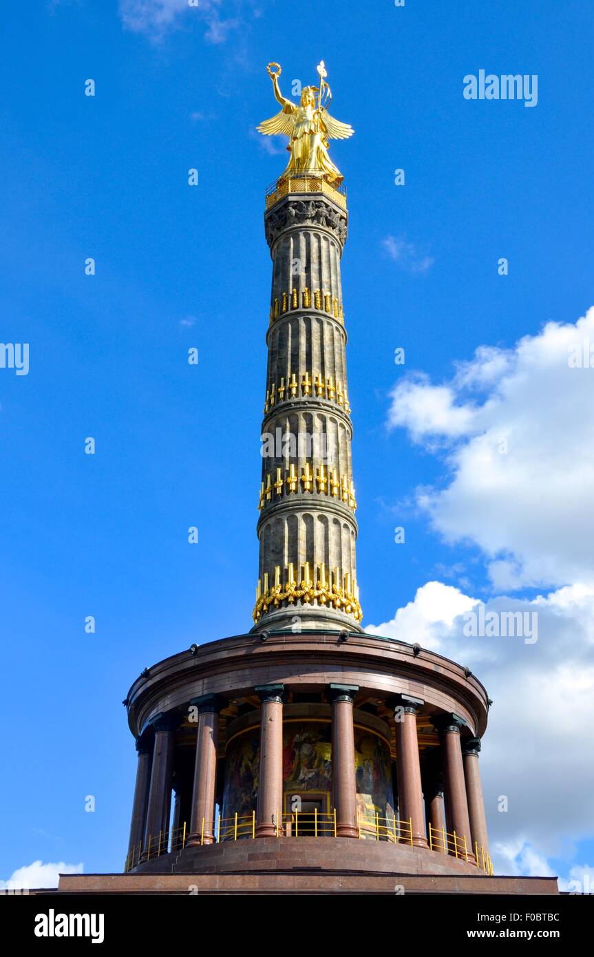 The Siegessaule victory column in Berlin Stock Photo - Alamy