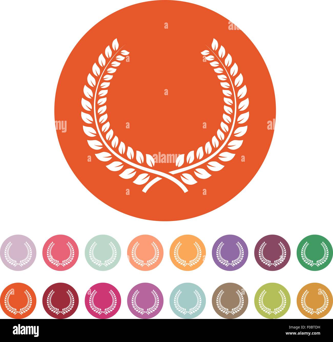 Laurel wreaths set vector Stock Vector Images - Alamy