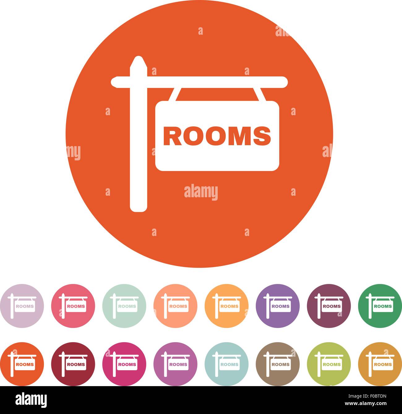 The rooms icon. Hotel symbol. Flat Stock Vector Image & Art - Alamy