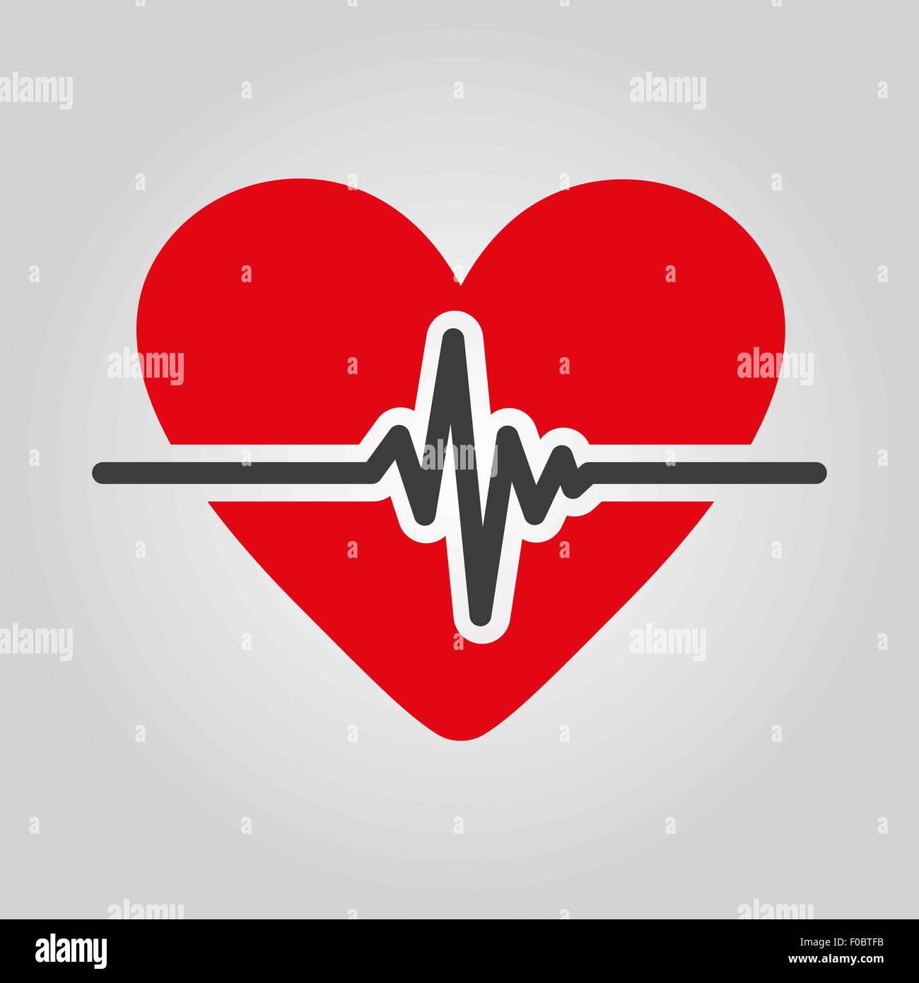 The heart icon. Cardiology and cardiogram, ecg, cardio symbol. Flat ...