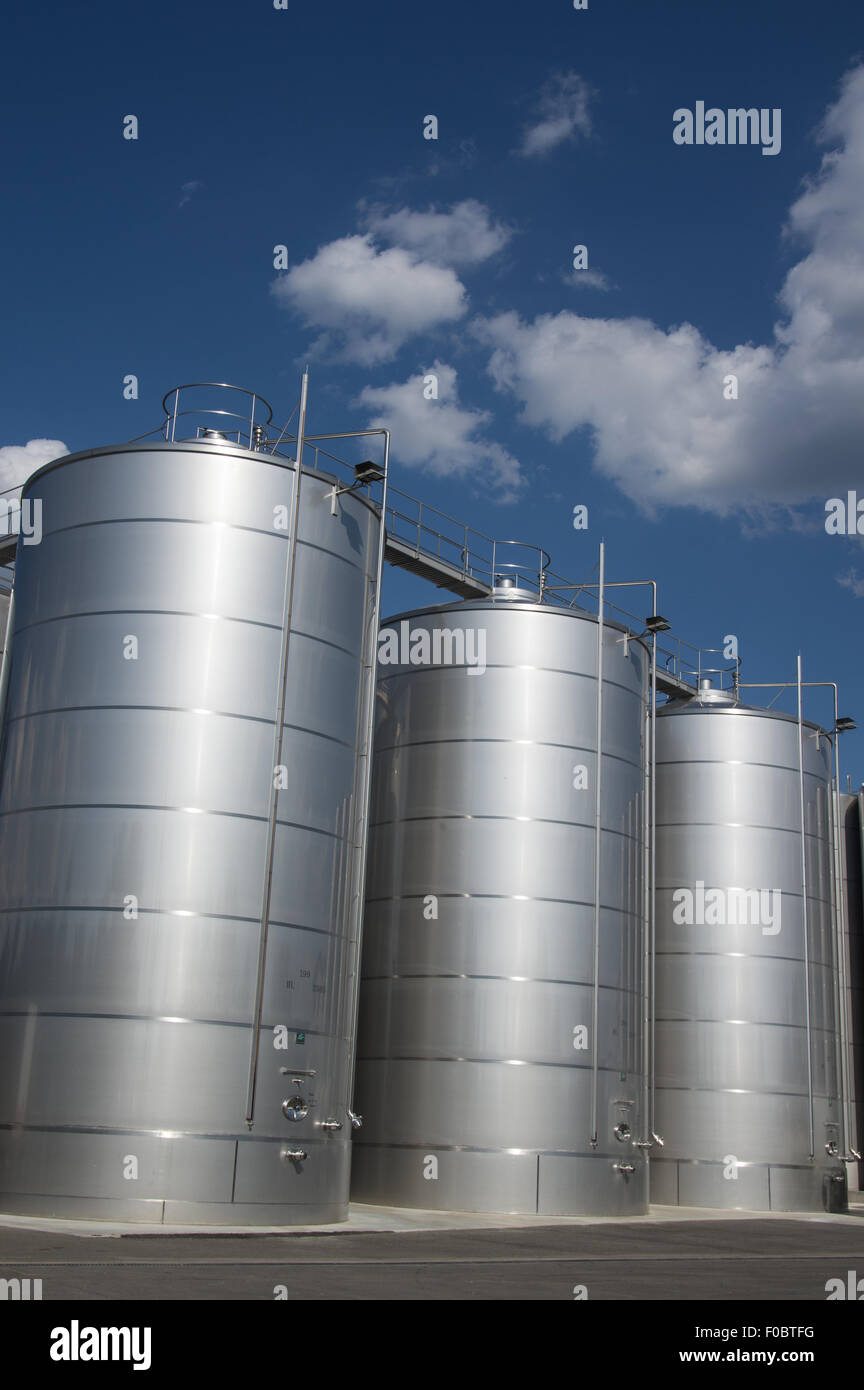 Silos in tuscany, for wine and cereal storage Stock Photo - Alamy