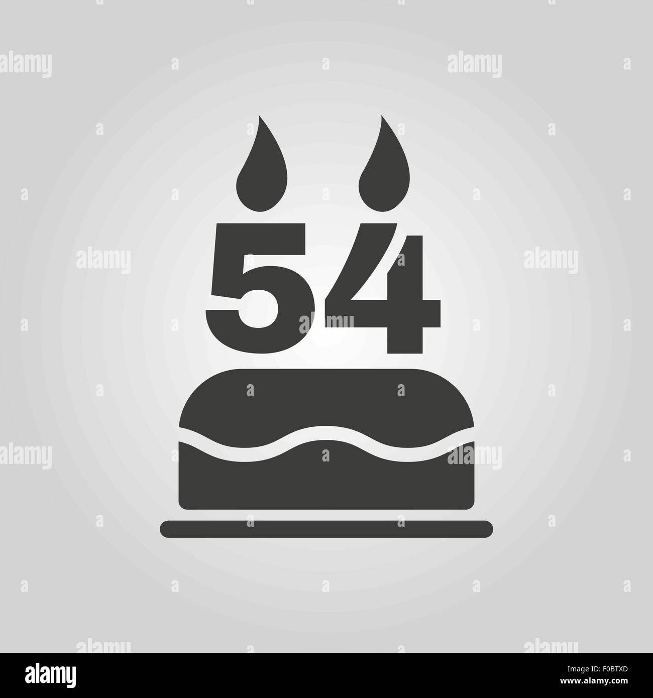 54 birthday cake Stock Vector Images - Alamy