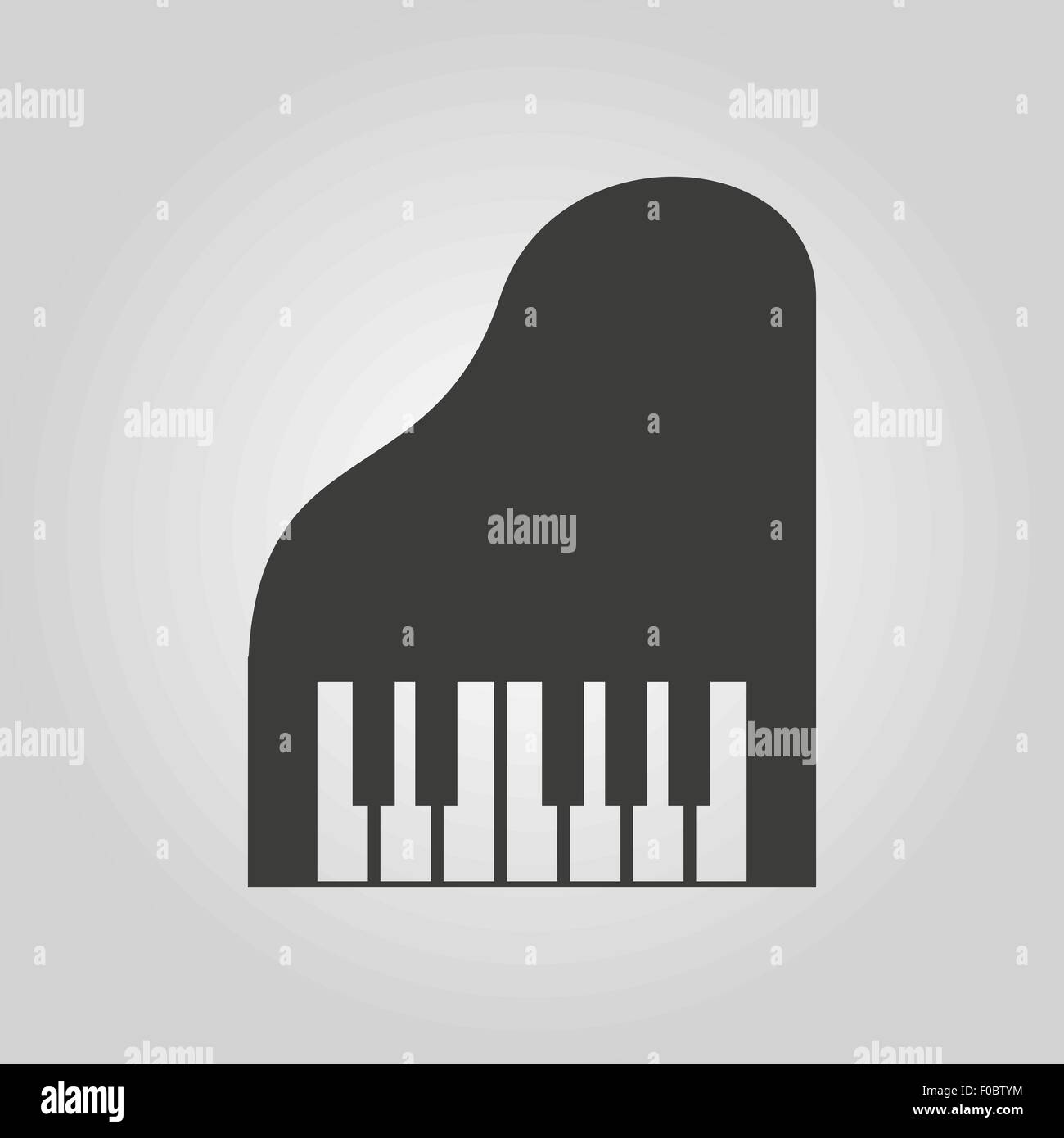 The piano icon. Music and pianist, musician, synthesizer symbol. Flat ...