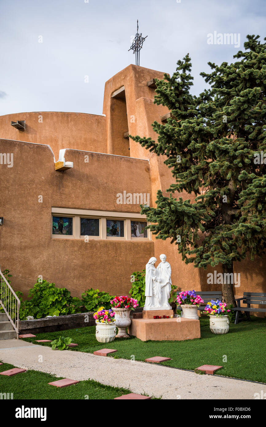 Our Lady of Guadelupe Parish church in Taos, New Mexico, USA Stock ...