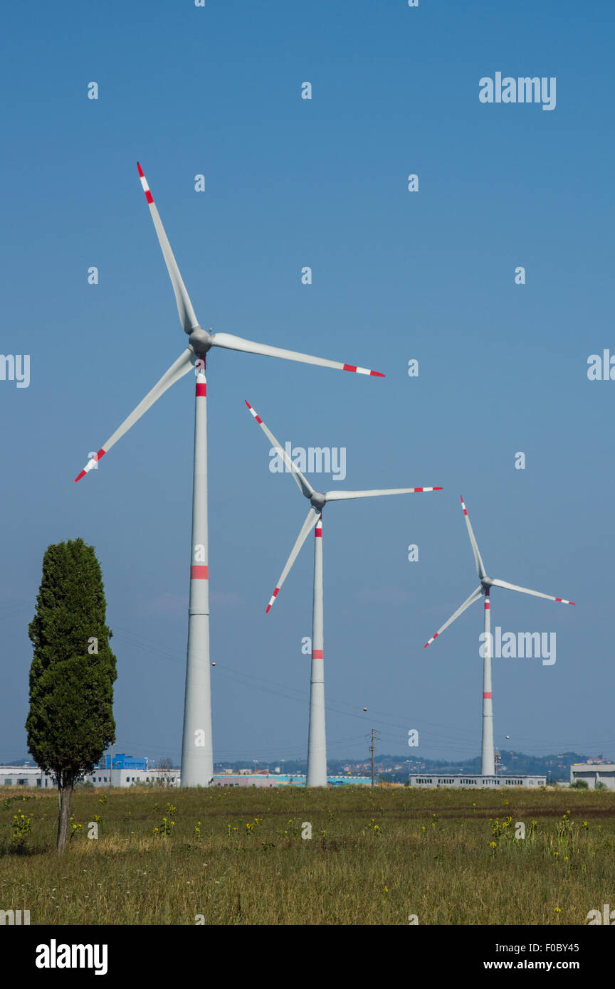 Industrial wind turbine in Tuscany Stock Photo - Alamy