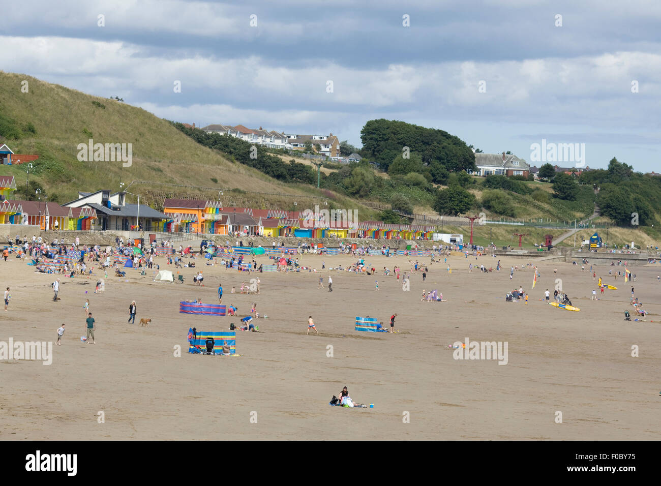 holidaymakers on the beach Stock Photo - Alamy