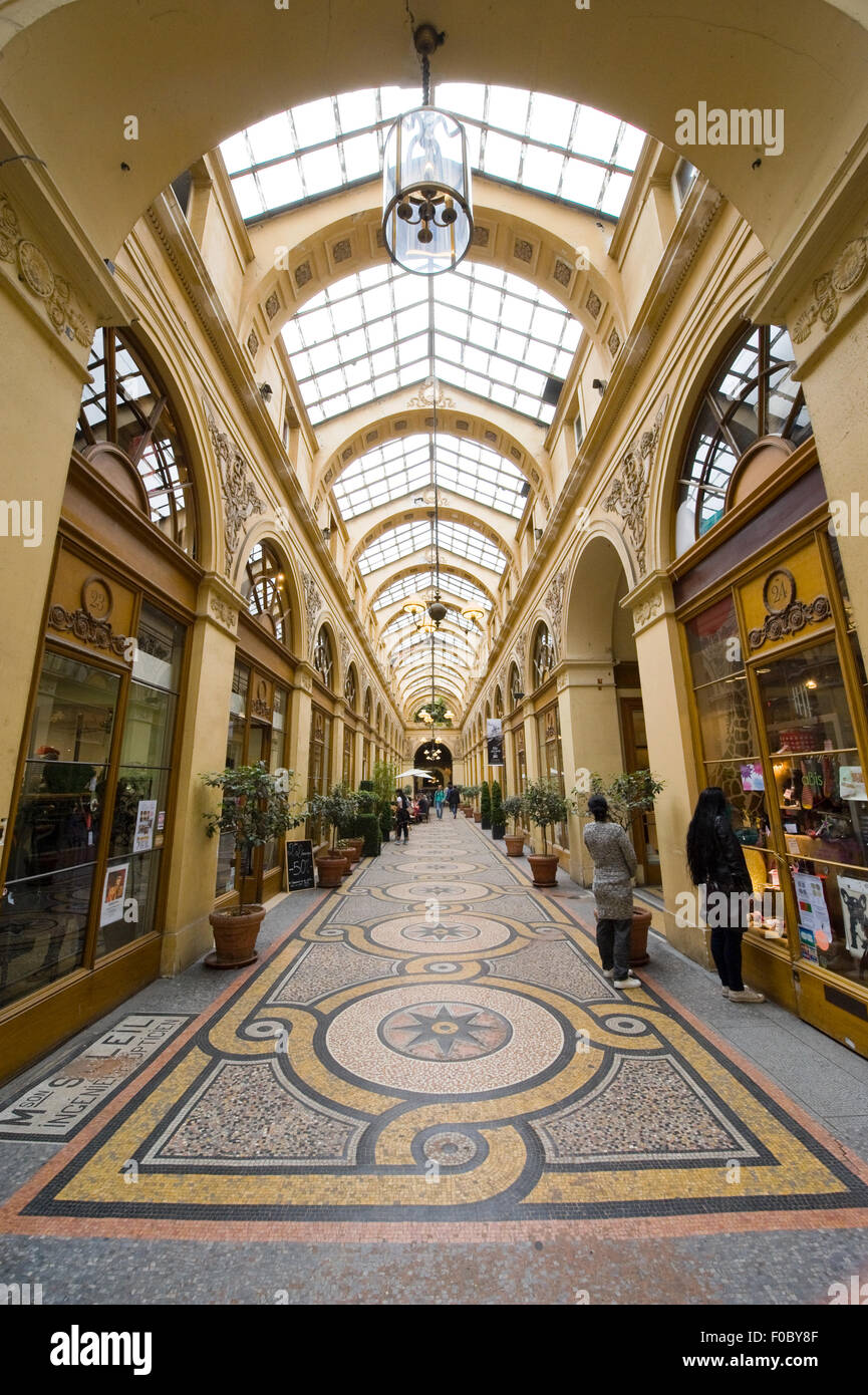 Galerie Vivienne is an ancient historical shopping passage with shops ...