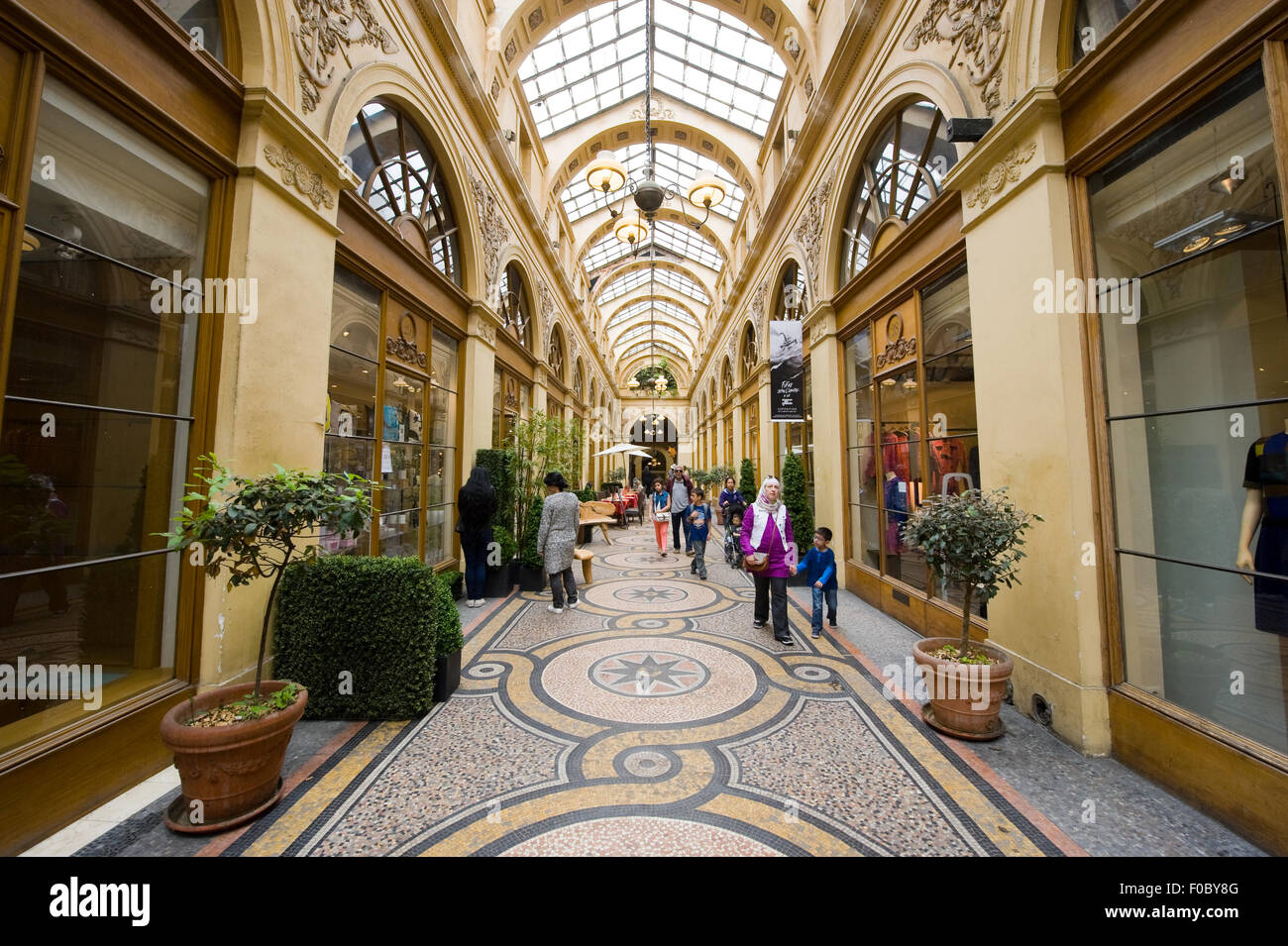Galerie Vivienne is an ancient historical shopping passage with shops ...