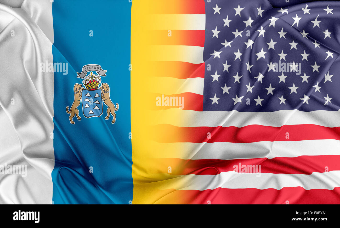 USA and Canary Islands Stock Photo - Alamy