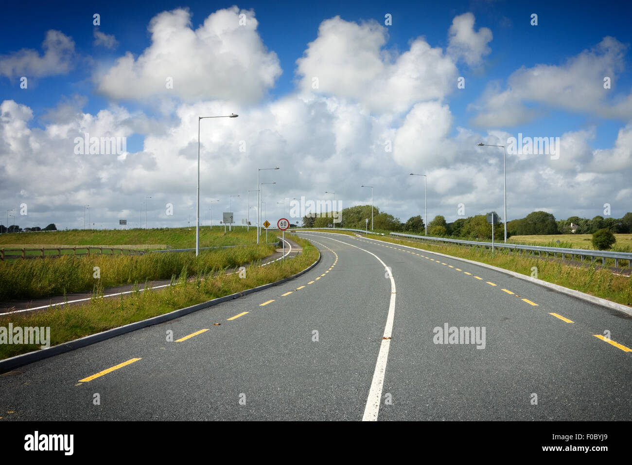 Blue road markings hi-res stock photography and images - Alamy