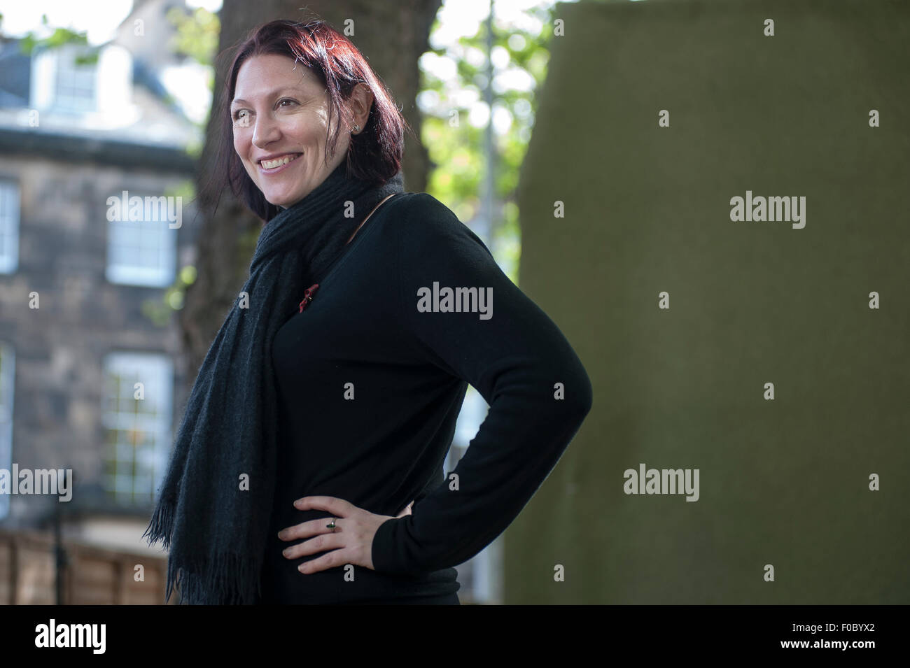 English comedian and writer, Natalie Haynes, appearing at the Edinburgh ...