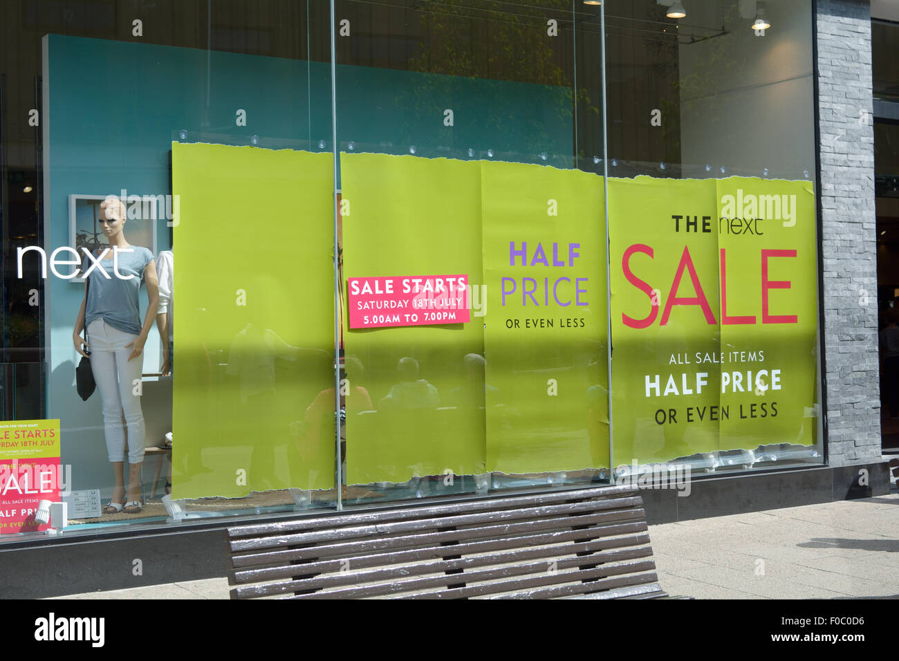 The Next Sale sign - Starts Saturday 18th July 5.00am to 7.00pm in ...