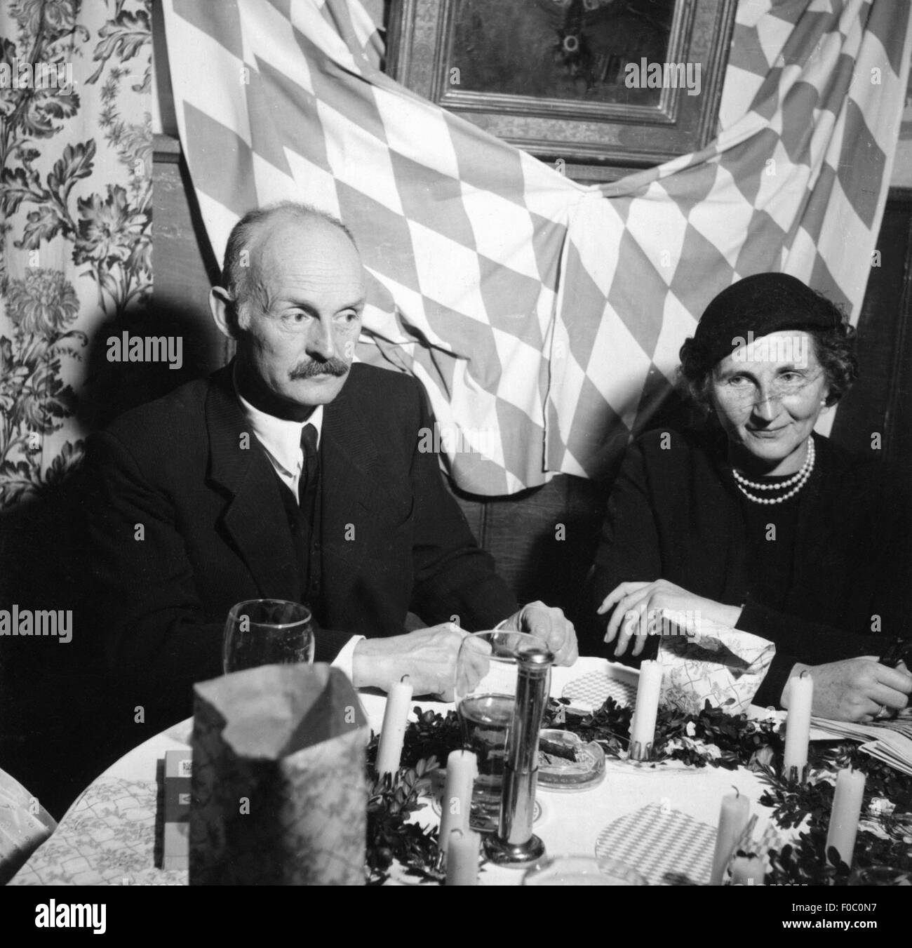 Albrecht, 3.5.1905 - 8.7.1996, Duke of Bavaria, with wife Duchess Maria ...