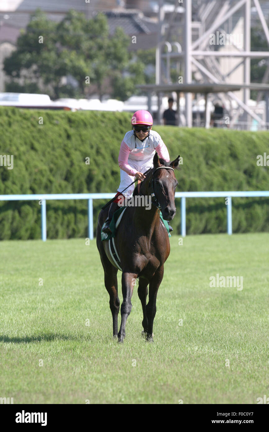 Fukuoka, Japan. 9th Aug, 2015. Azuma Shuttle (Fuma Matsuwaka) Horse ...