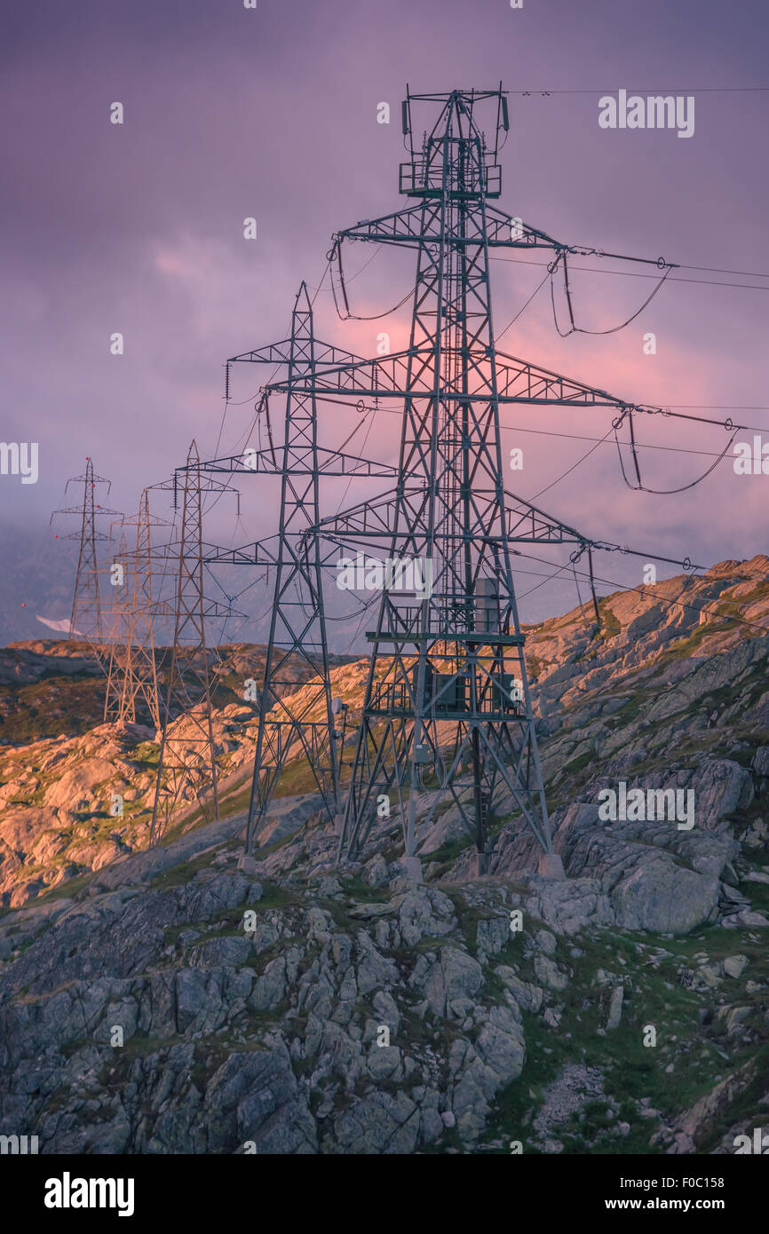 Electricity tower energy in hi-res stock photography and images - Alamy