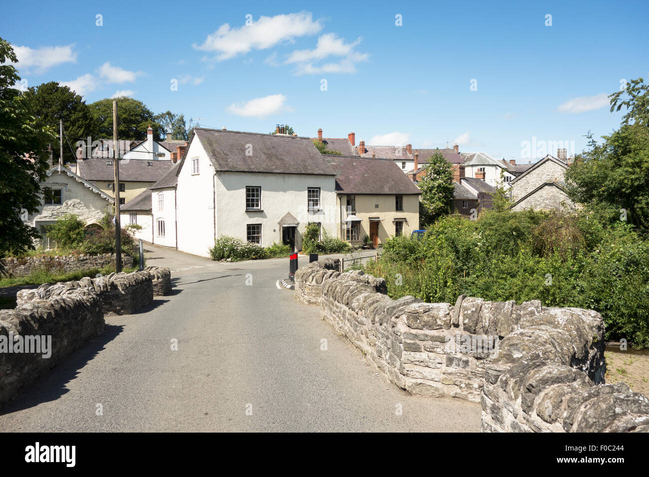 The small rural village of Clun in Shropshire Stock Photo - Alamy