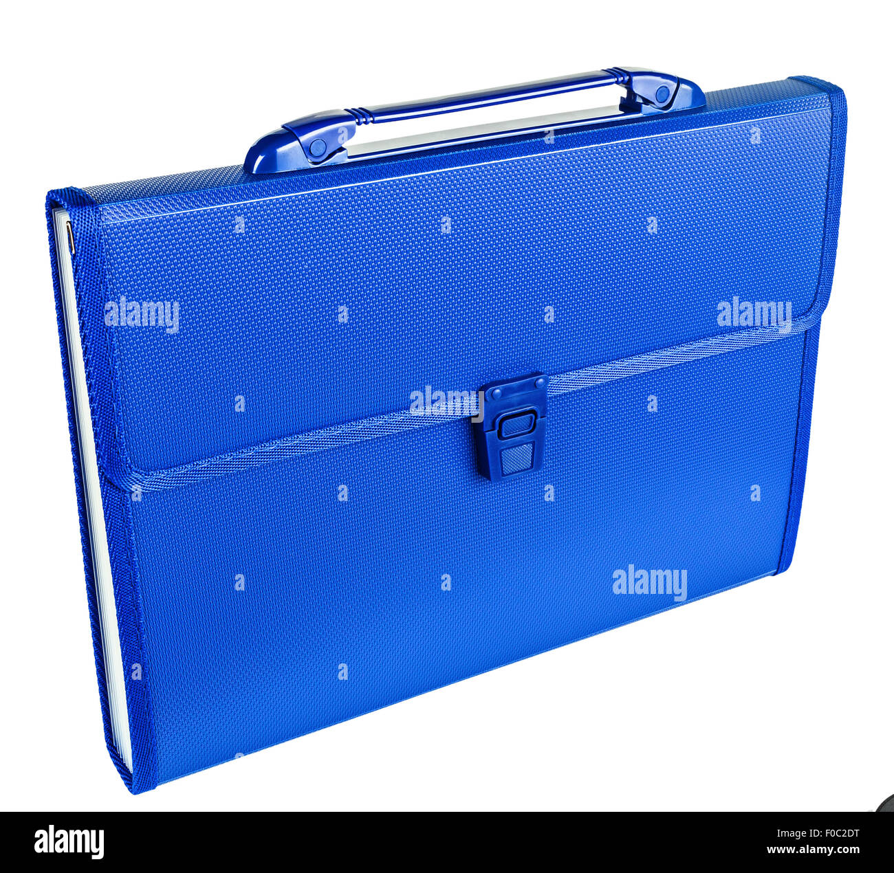 the blue briefcase isolated on white background Stock Photo - Alamy