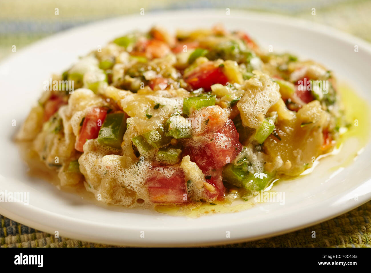 Middle Eastern Eggplant Salad - al Raheb Stock Photo - Alamy