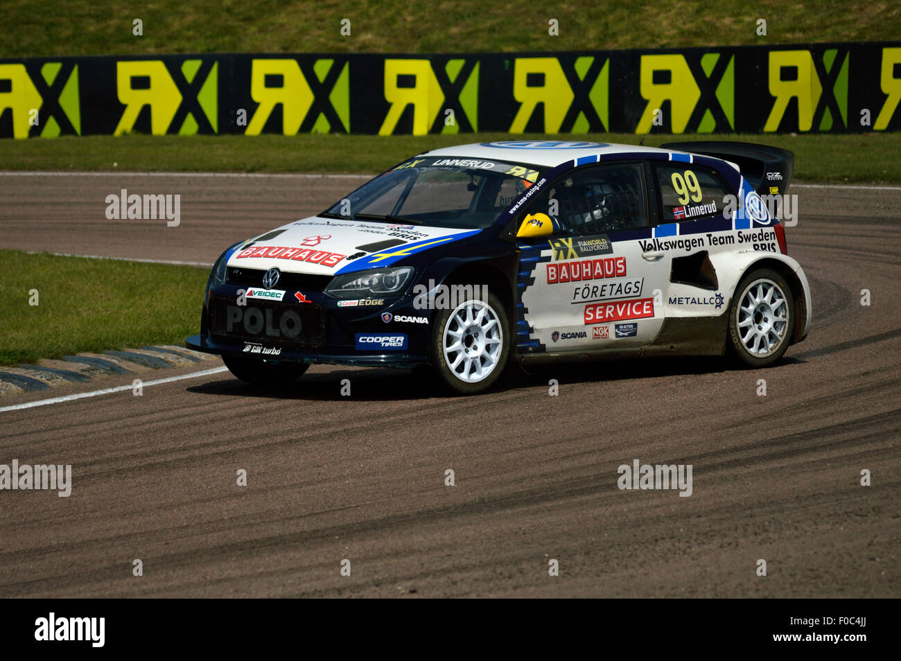 Team Volkswagen Sweden racing in the world rallycross championship at ...