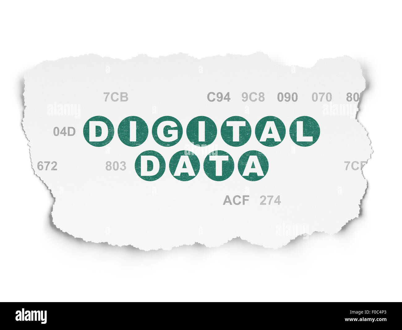Data concept: Digital Data on Torn Paper background Stock Photo - Alamy