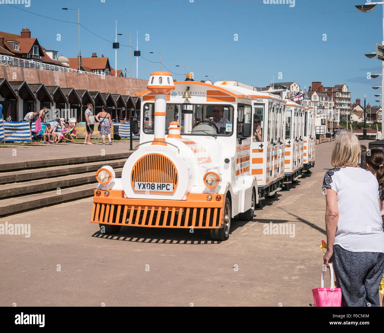 Bridlington South Side Land Train Yorkshire UK Stock Photo - Alamy