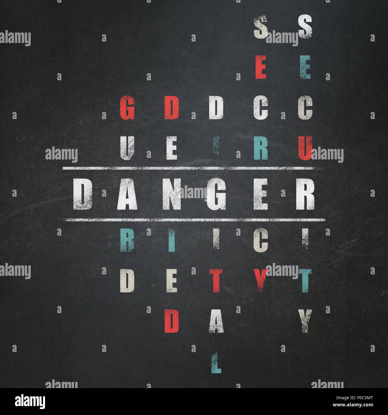 Protection concept: word Danger in solving Crossword Puzzle Stock Photo ...