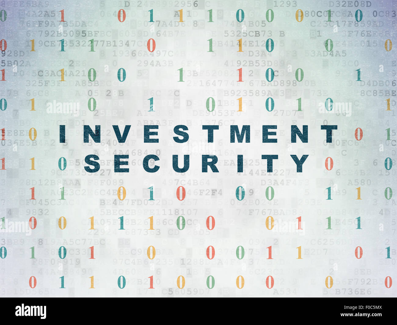 Privacy concept: Investment Security on Digital Paper background Stock ...