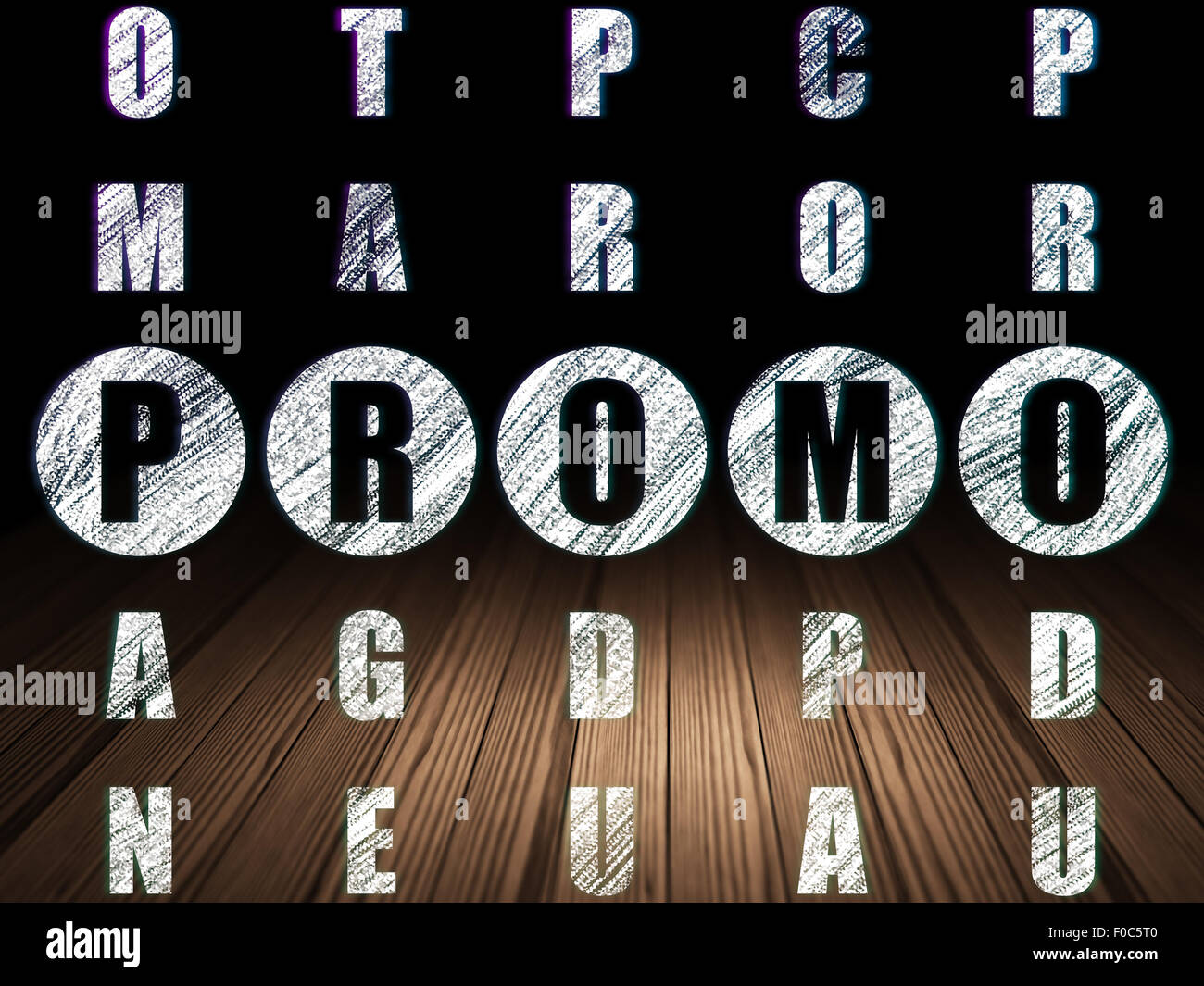 Advertising concept: word Promo in solving Crossword Puzzle Stock Photo ...