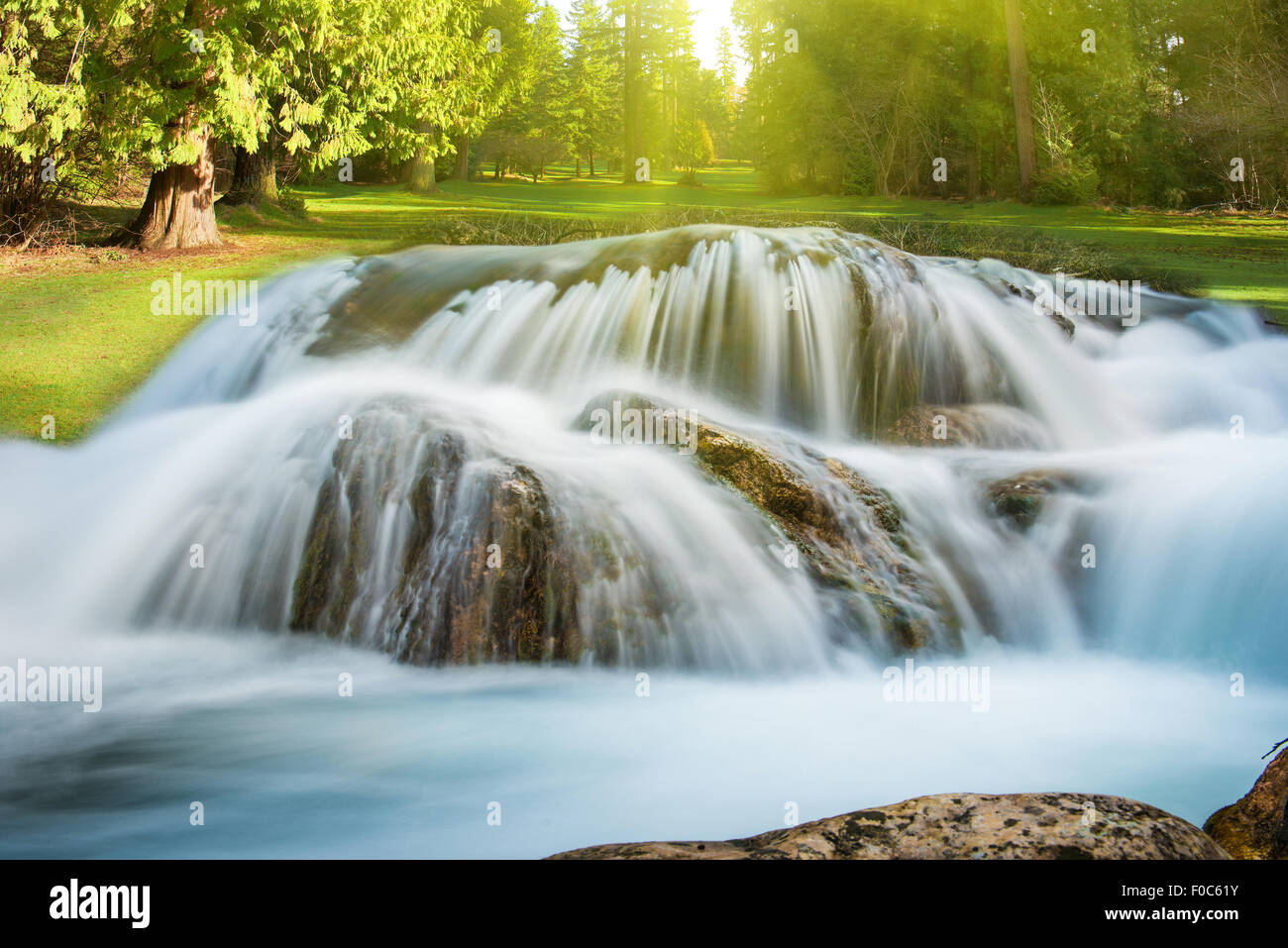 Beautiful waterfall in sun hi-res stock photography and images - Alamy