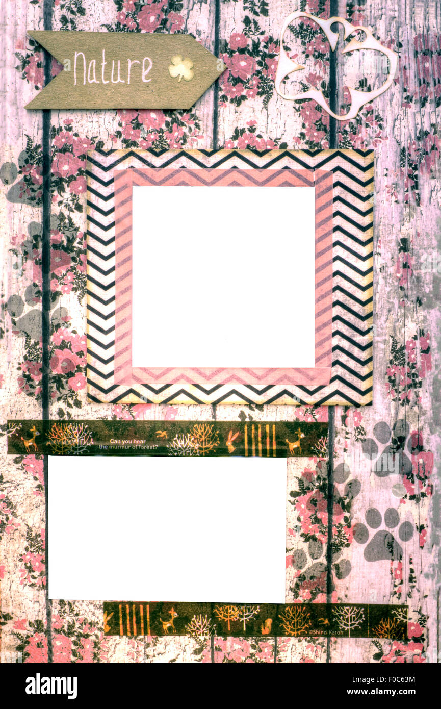 Scrapbook template hi-res stock photography and images - Alamy