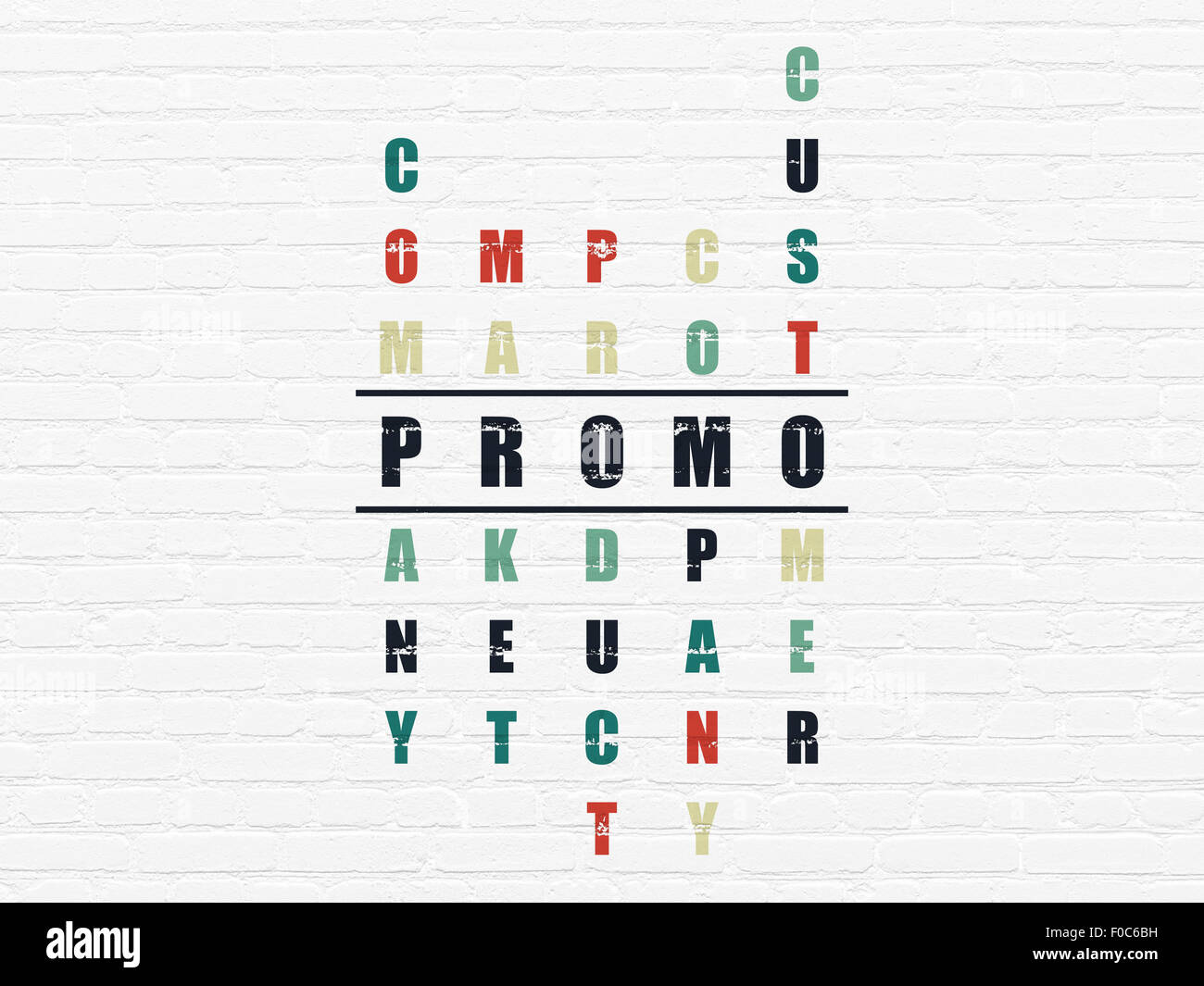 Advertising concept: word Promo in solving Crossword Puzzle Stock Photo ...