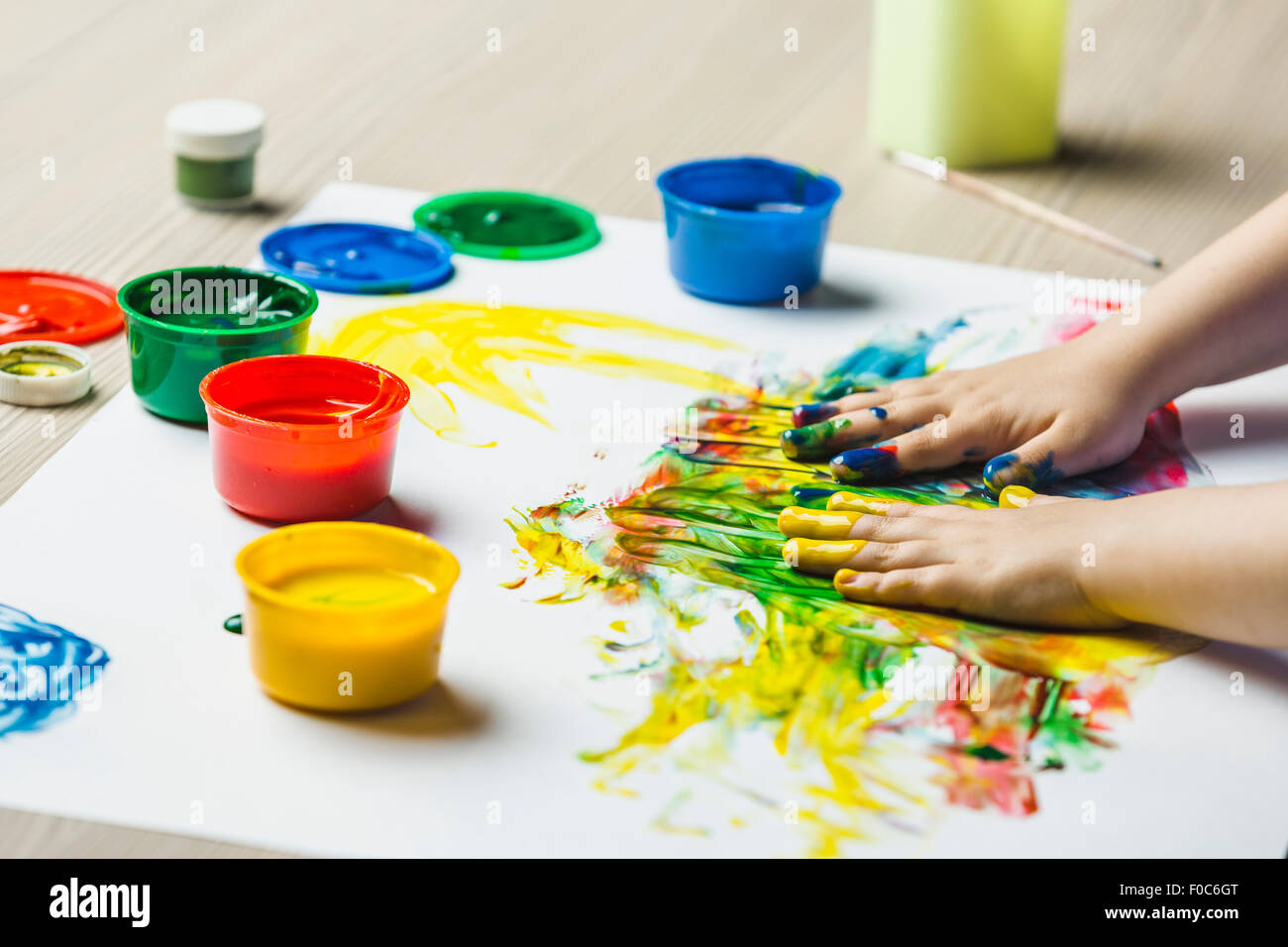 Kids Painting Hands