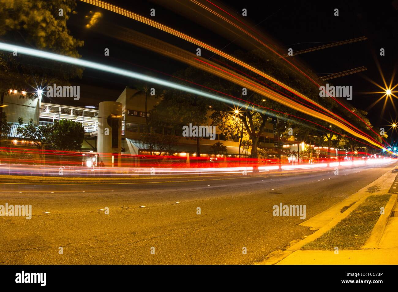 Road long exposure honolulu hawaii hi-res stock photography and images ...