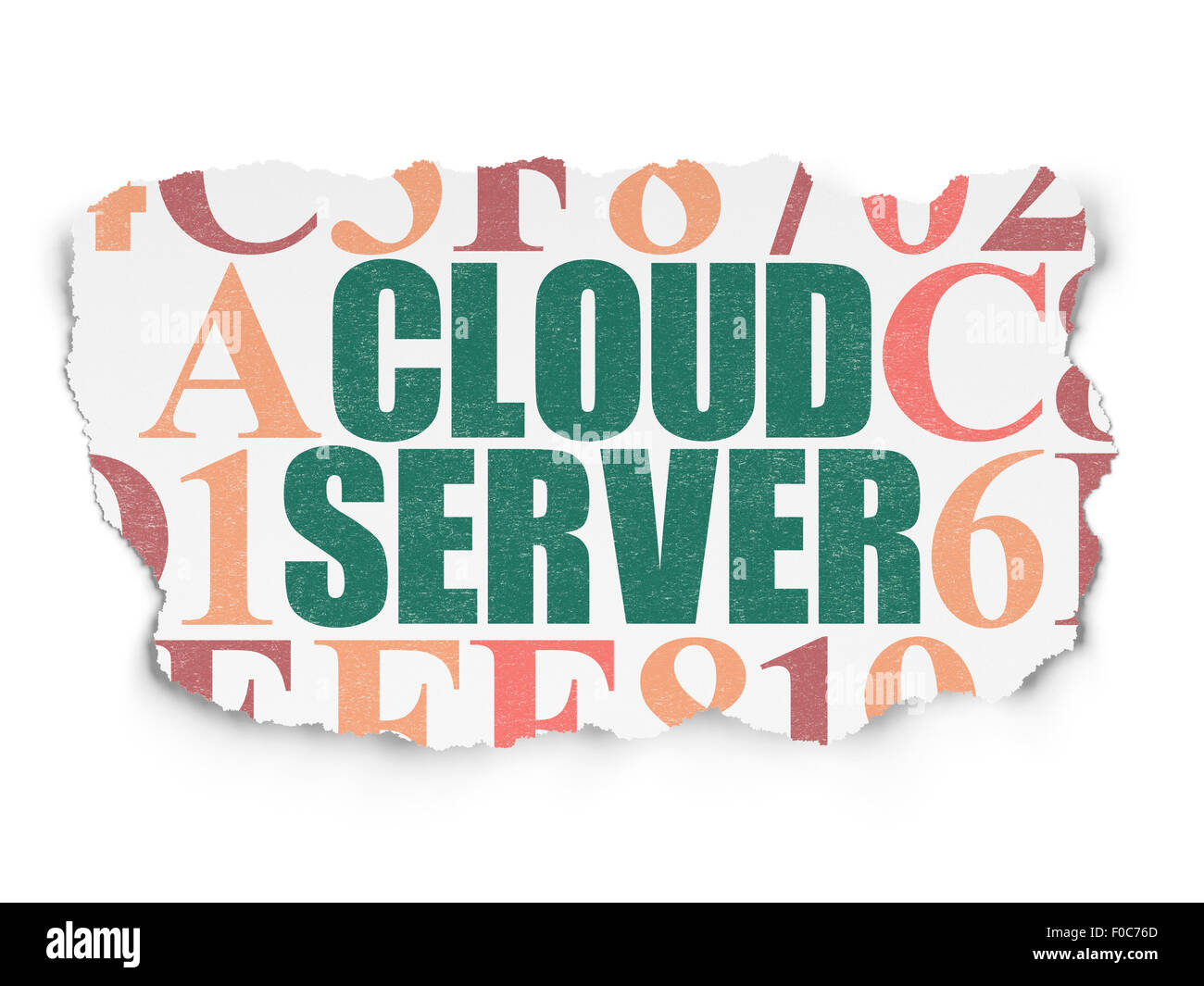 Cloud computing concept: Cloud Server on Torn Paper background Stock Photo - Alamy