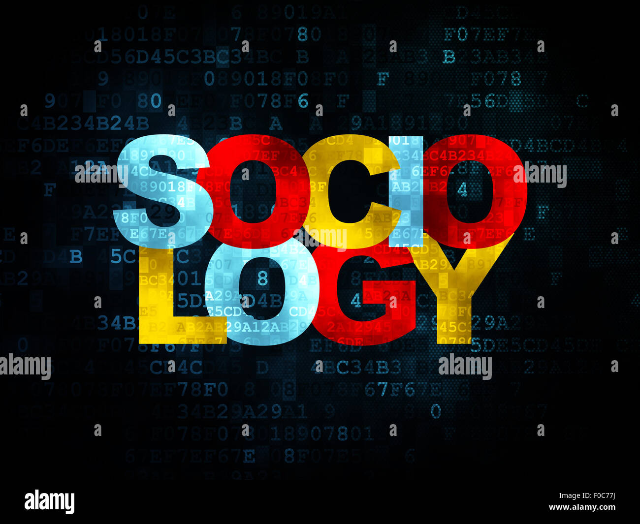 Learning concept: Sociology on Digital background Stock Photo - Alamy