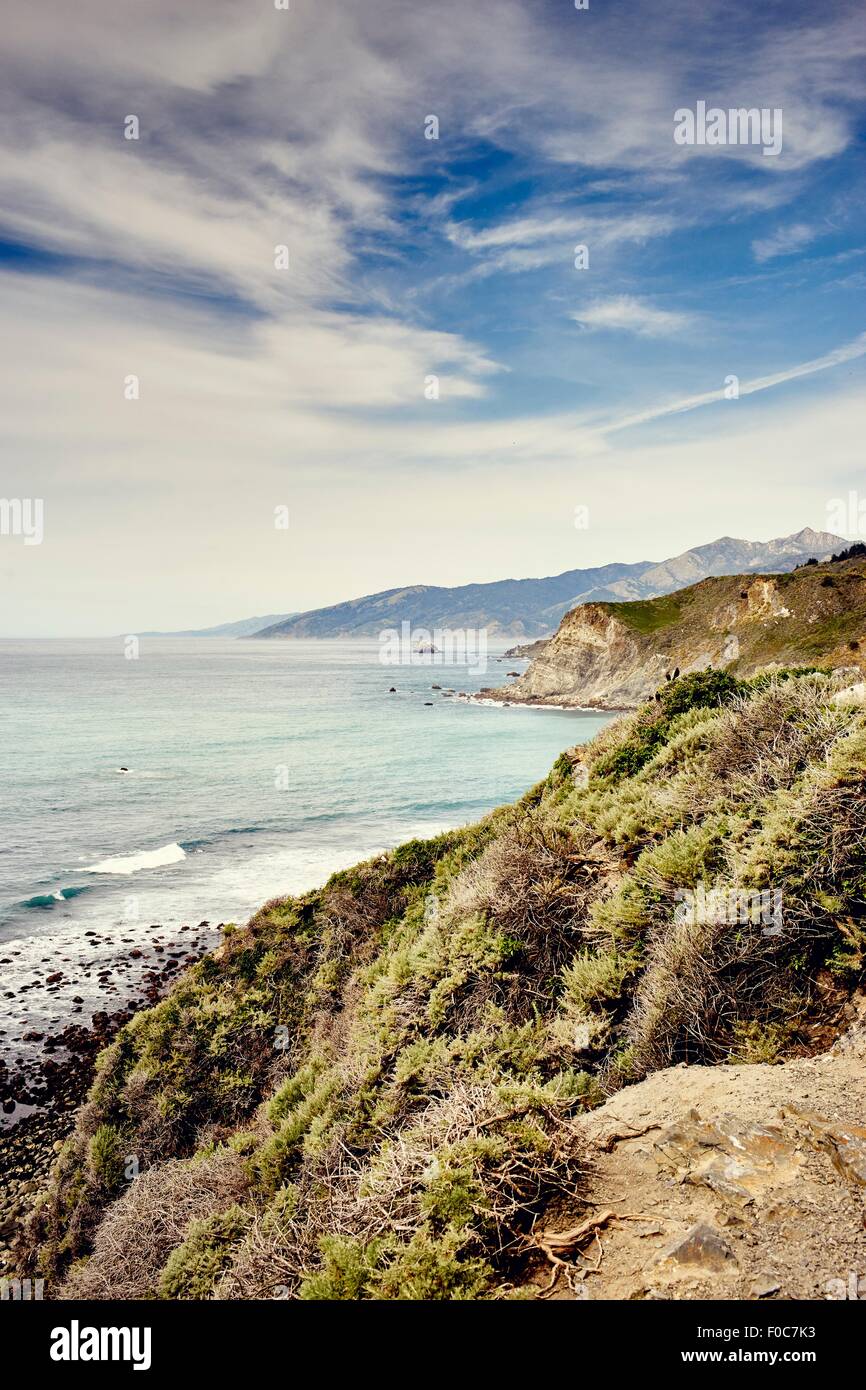 View of coastline, Big Sur, California, USA Stock Photo - Alamy