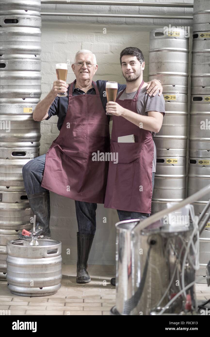 Beer kegs in brewery hi-res stock photography and images - Alamy